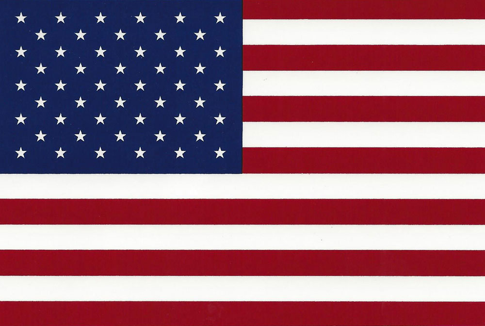 Left Hand American Flag Sticker