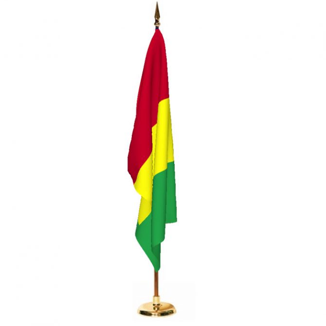Guinea Ceremonial Flag Set (High-Quality)