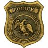 Police Department Cast Aluminum Grave Marker