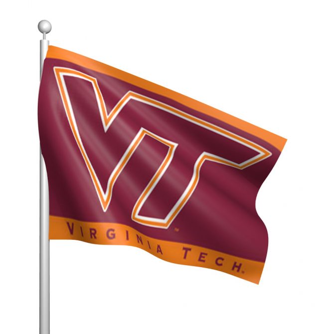 Virginia Tech University Flag (Orange)