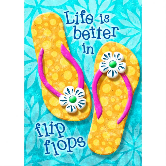 Flip Flop Life Garden Flag